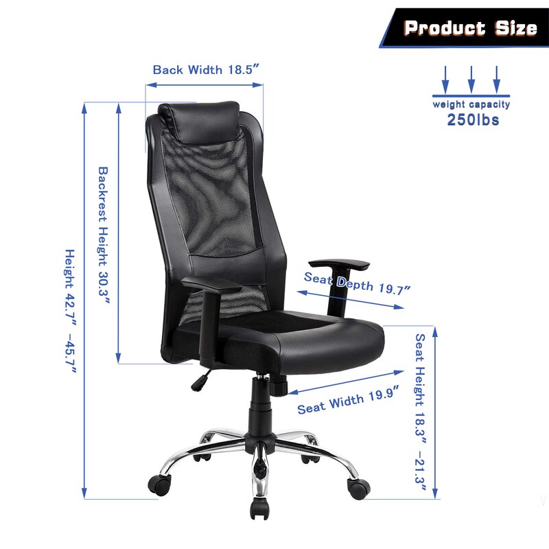 Office Mesh Back Rocking Chair Free Shipping – MEGAFURNISHING